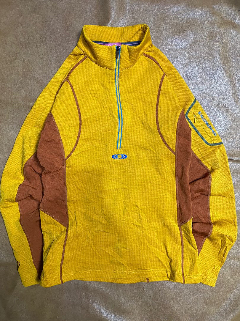 SALOMON BASE LAYER X EIGER, UNIQLO, TNF, Fesyen Pria, Pakaian , Atasan ...