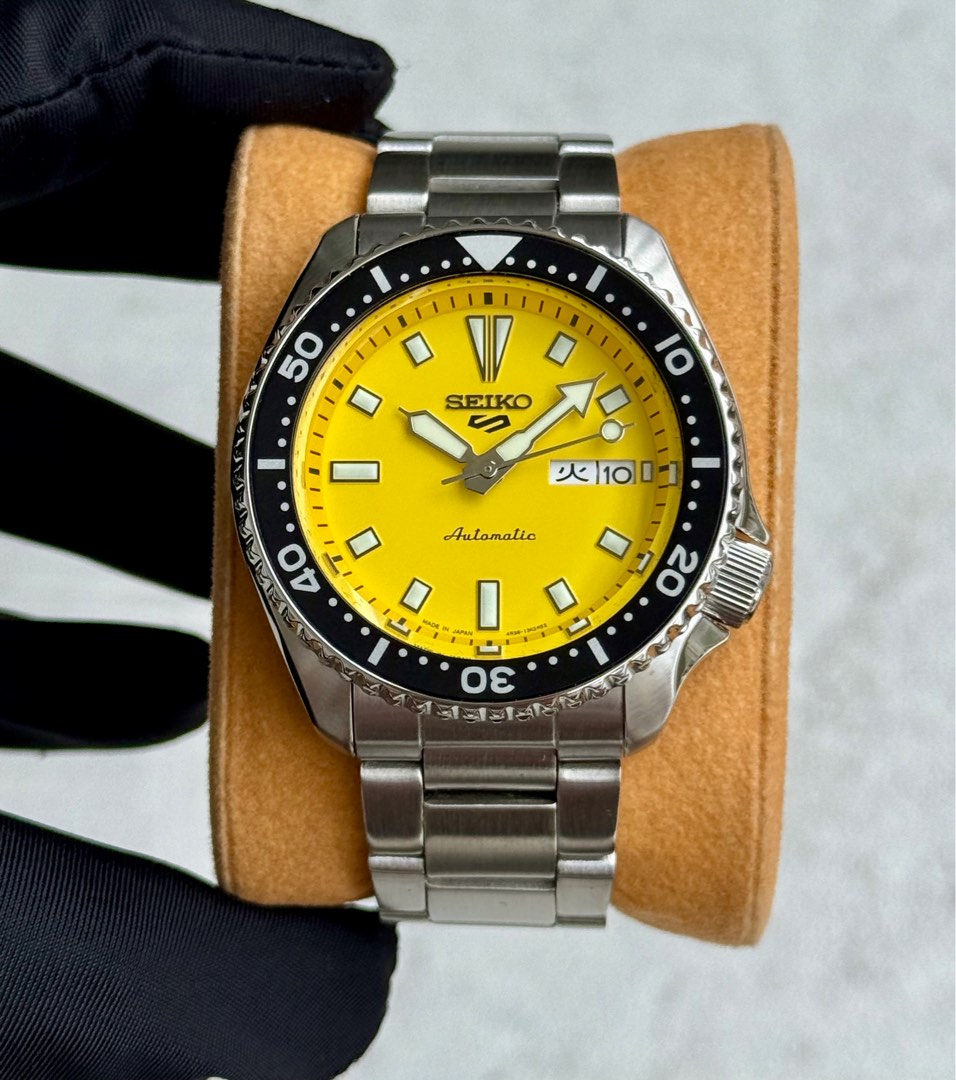 Seiko X OnTime Move Collaboration 5 Sports SKX Limited Edition Yellow ...