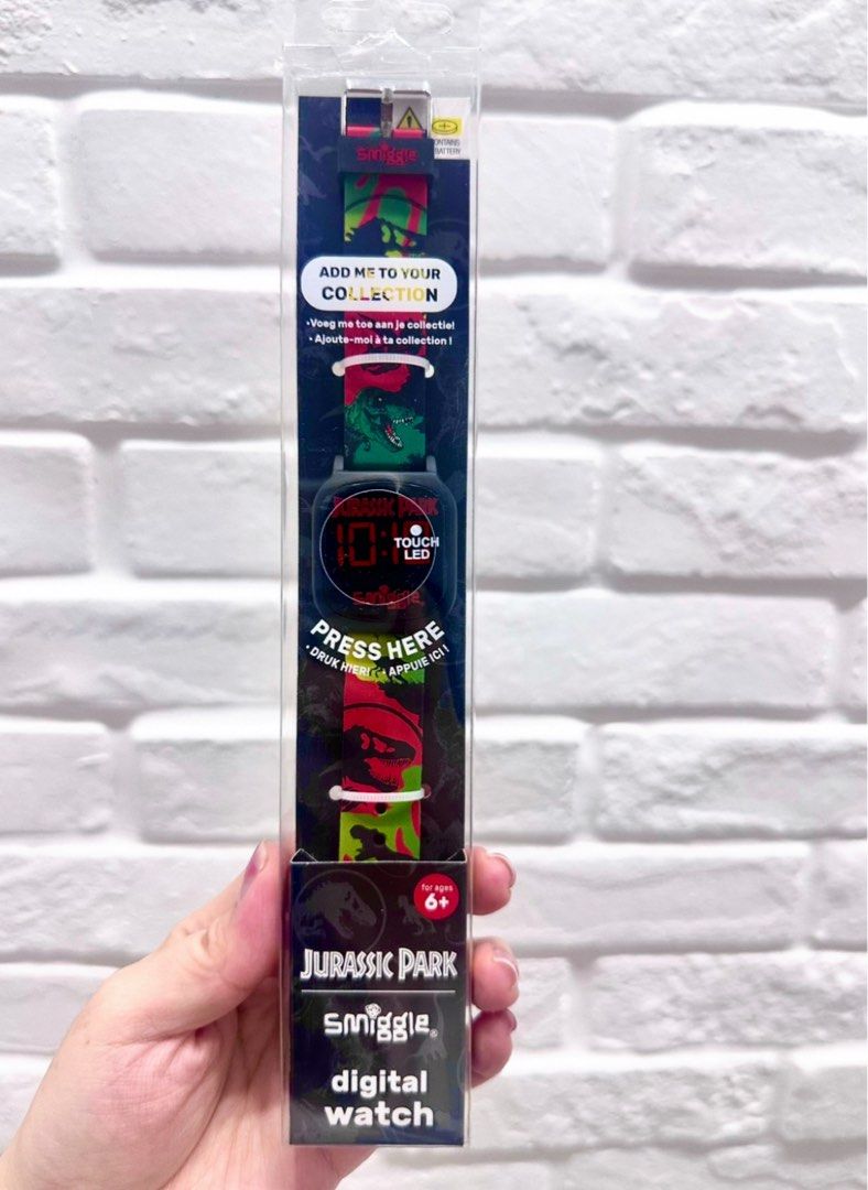 Smiggle Jurassic Park digital watch, Hobbies & Toys, Stationery & Craft ...