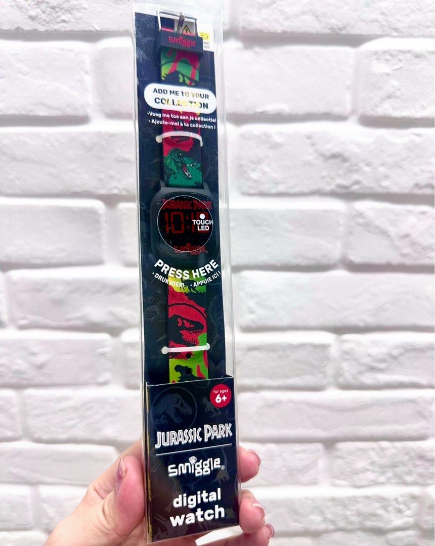 Smiggle Jurassic Park digital watch, Hobbies & Toys, Stationery & Craft ...