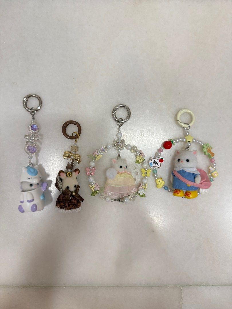 sylvanian family keychains, Hobbies & Toys, Toys & Games on Carousell