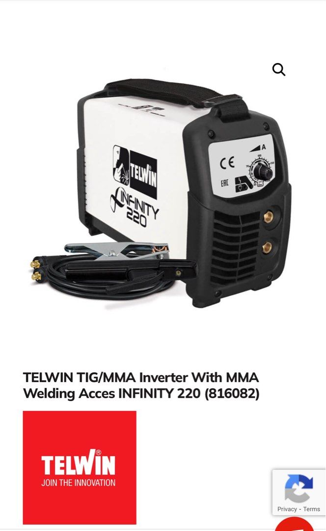 TELWIN TIG/MMA Welding Acces INFINITY 220, Furniture & Home Living ...