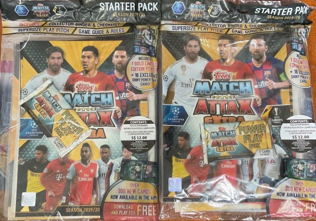 Topps Match Attax Extra Starter Pack Season 2019/20, Hobbies & Toys ...