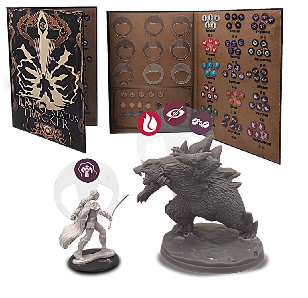 T.R.P.O. Status Tracker for Tabletop RPGs DnD Role Playing Equipment DM ...