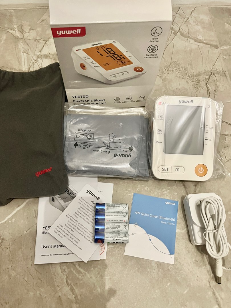Yuwell YE670D Electronic Blood Pressure Monitor, Health & Nutrition ...