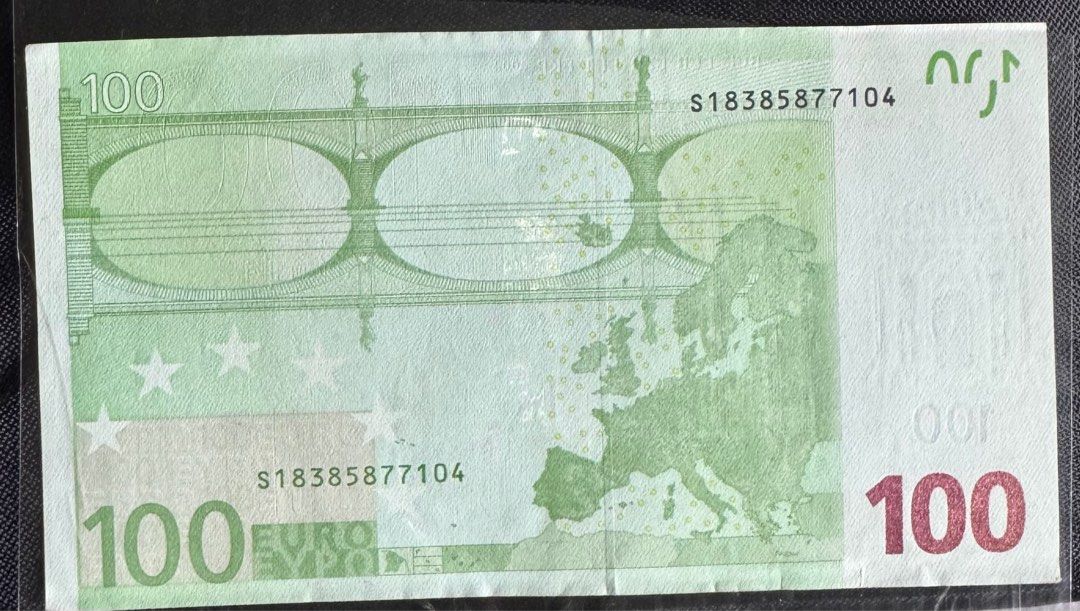 100 EUROS. Currency note, Hobbies & Toys, Memorabilia & Collectibles, Currency on Carousell