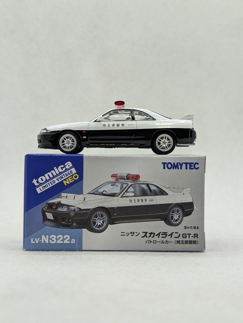 1:64 Tomica Limited Vintage Neo LV-N322A Nissan Skyline GT-R R33 Police ...