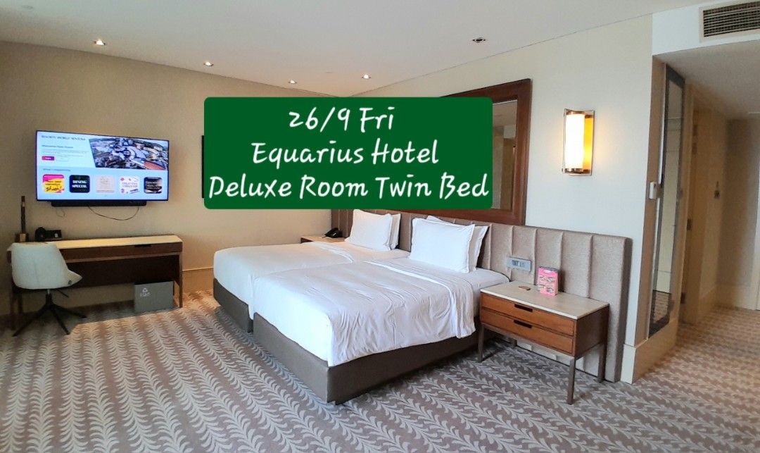 26/09(Fri) 逸豪 Equarius Hotel RWS Resorts World Sentosa, Tickets ...
