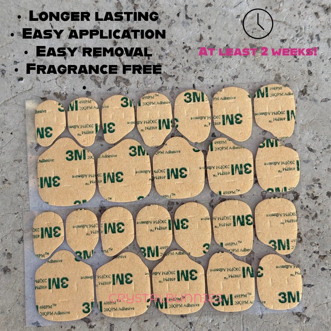 3M Gel Stickers for Press-On Nails [Long Lasting/Easy Application/Fast ...