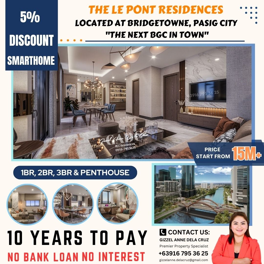 4BR PENTHOUSE LOFT CONDO for sale in Bridgetowne Pasig near Opus Mall ...