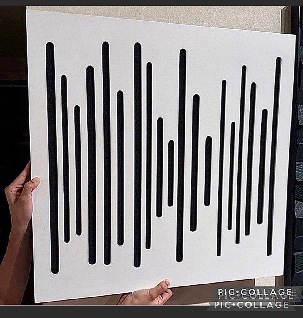 60cm x 60cm x 7cm! Sound absorption and diffuser acoustic wall panels., Audio, Portable Audio ...