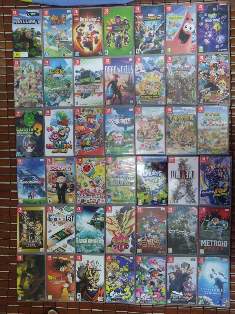 超過 200 款Switch 遊戲大平賣 (瑪利歐, 鬼滅之刃, Lego, 星之卡比, Joycon, SwitchPro), 電子遊戲 ...