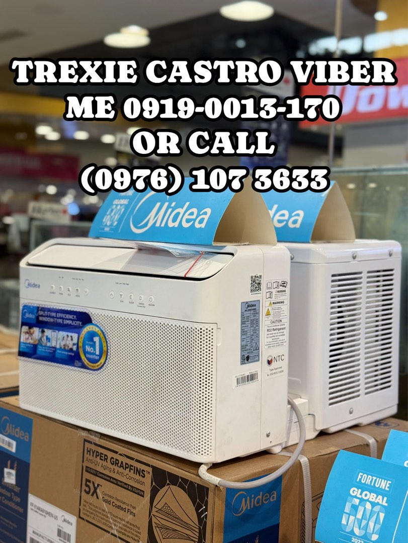 💙 MIDEA COMPACT SIZE WINDOW TYPE INVERTER FULL DC / MIDEA USHAPED / U ...
