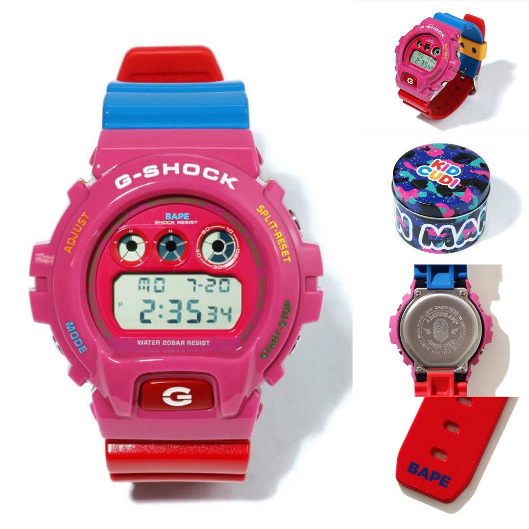 🔥🔥 Rare Limited Edition Bape x Kid Cudi x G-Shock DW-6900 , Triple ...