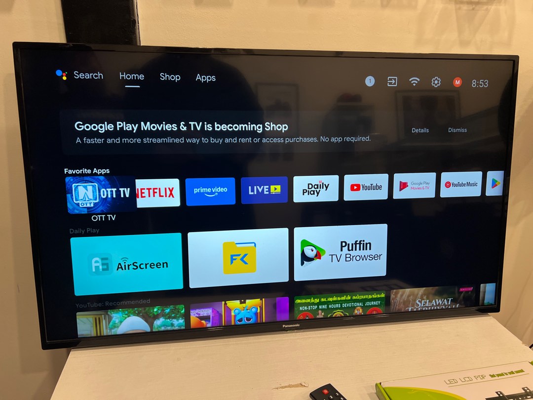 Android tv 42 inch panasonic, TV & Home Appliances, TV & Entertainment ...