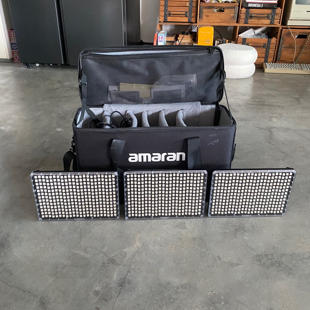 Aputure Amaran 60x LED lights 3 light kit full set, Photography ...