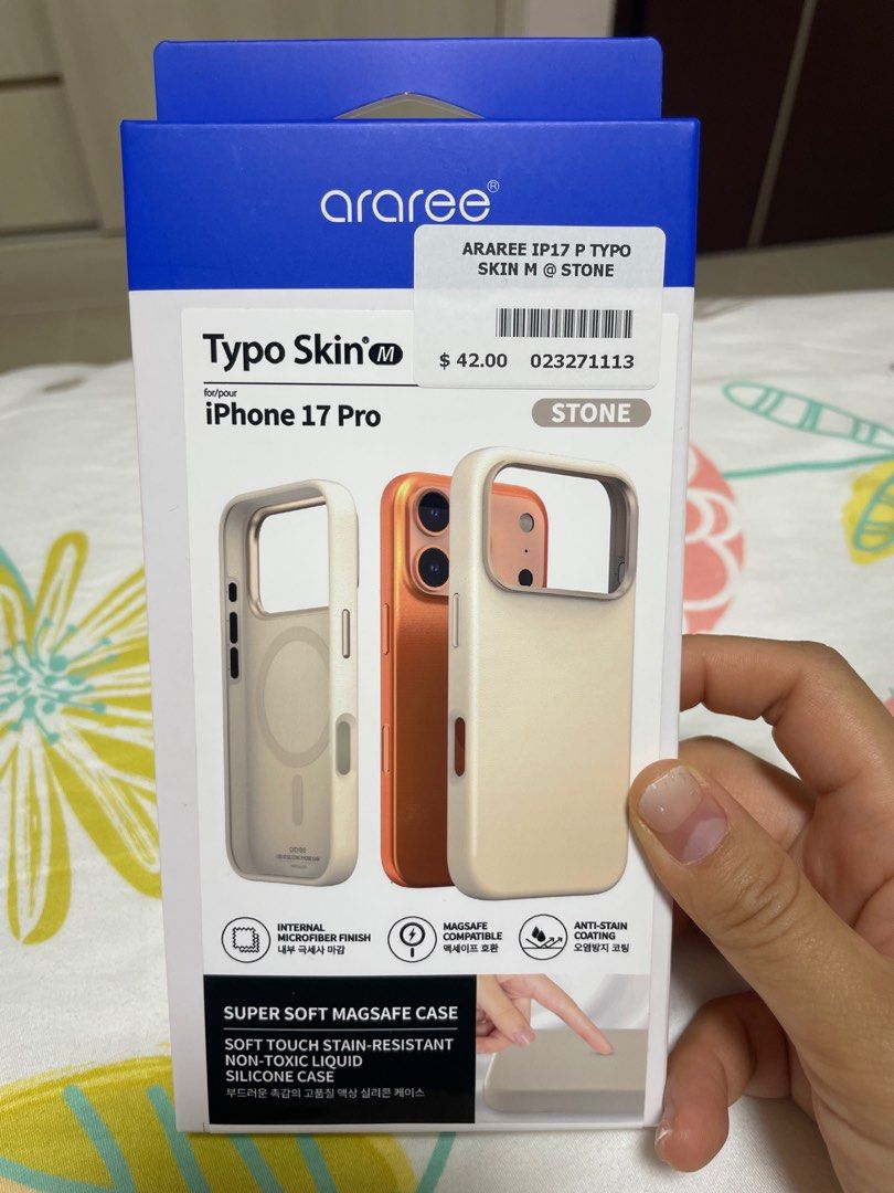 Araree Typo Skin M iPhone 17 Pro Case - Stone, Mobile Phones & Gadgets ...