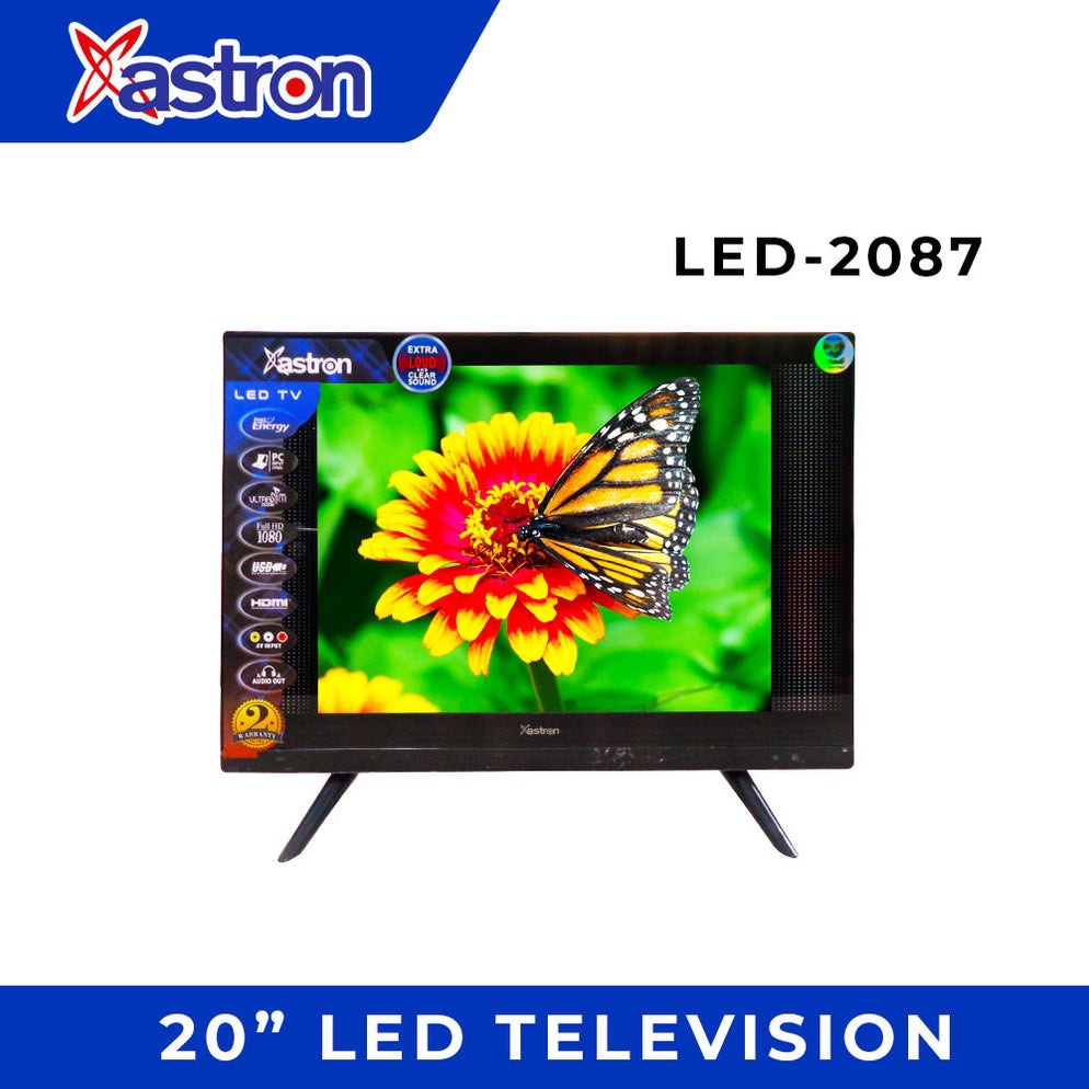 Astron 20" LED TV Ultra Slim Design LED2087, TV & Home Appliances, TV ...