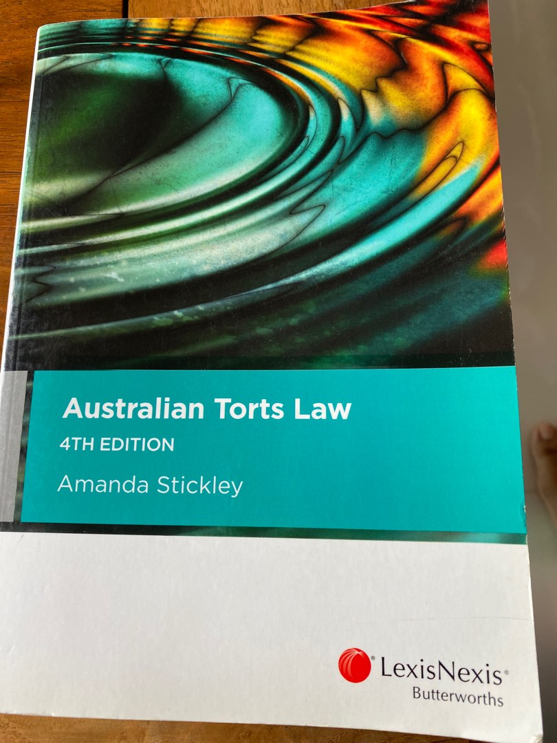 Australian Torts Law 4th Edition Textbook, Hobbies & Toys, Books ...
