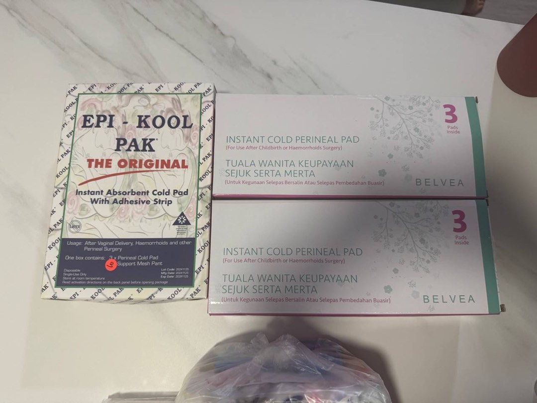 Belvea Instant Cold Perineal Pads and Epi Kool Pak, Babies & Kids ...