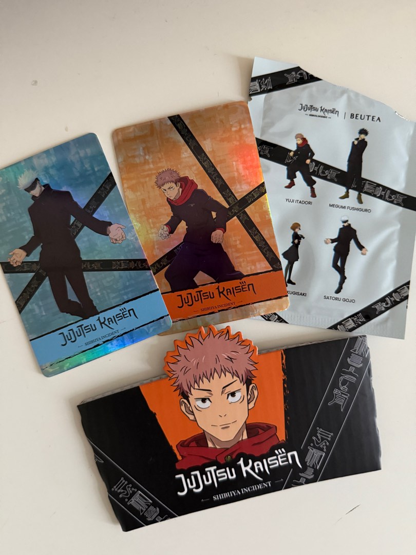 Beutea Jujutsu Kaisen Gojo Itadori card set, Hobbies & Toys ...