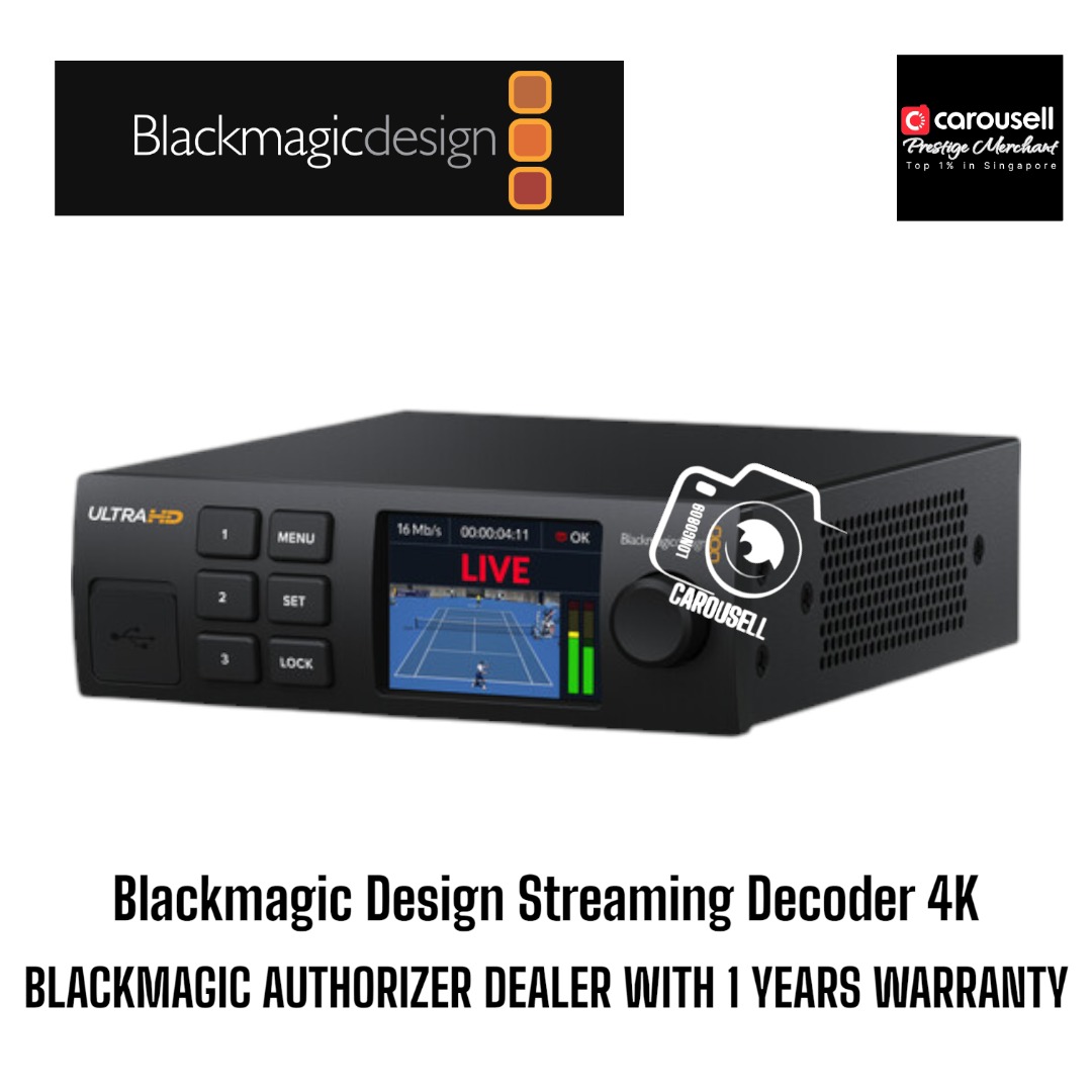 Blackmagic Design Streaming Decoder 4K / Blackmagic Streaming Decoder ...