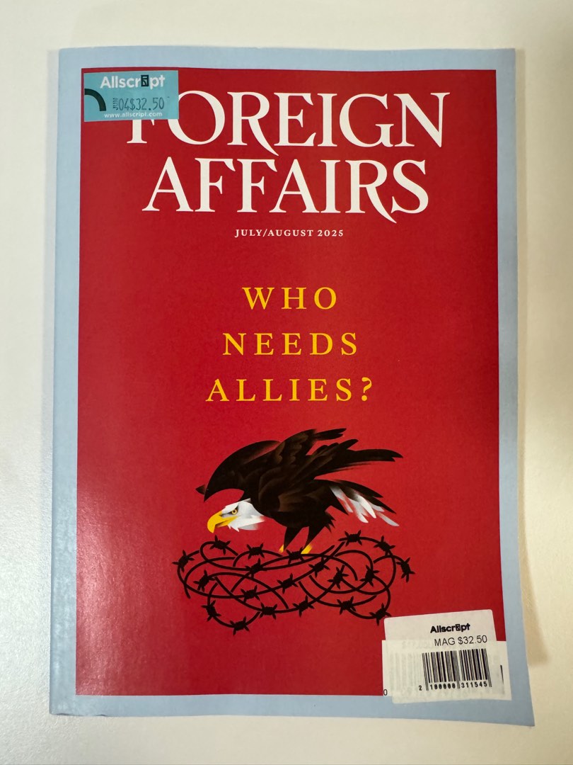 Foreign Affairs Magazine July/August 2025, Hobbies & Toys, Books ...