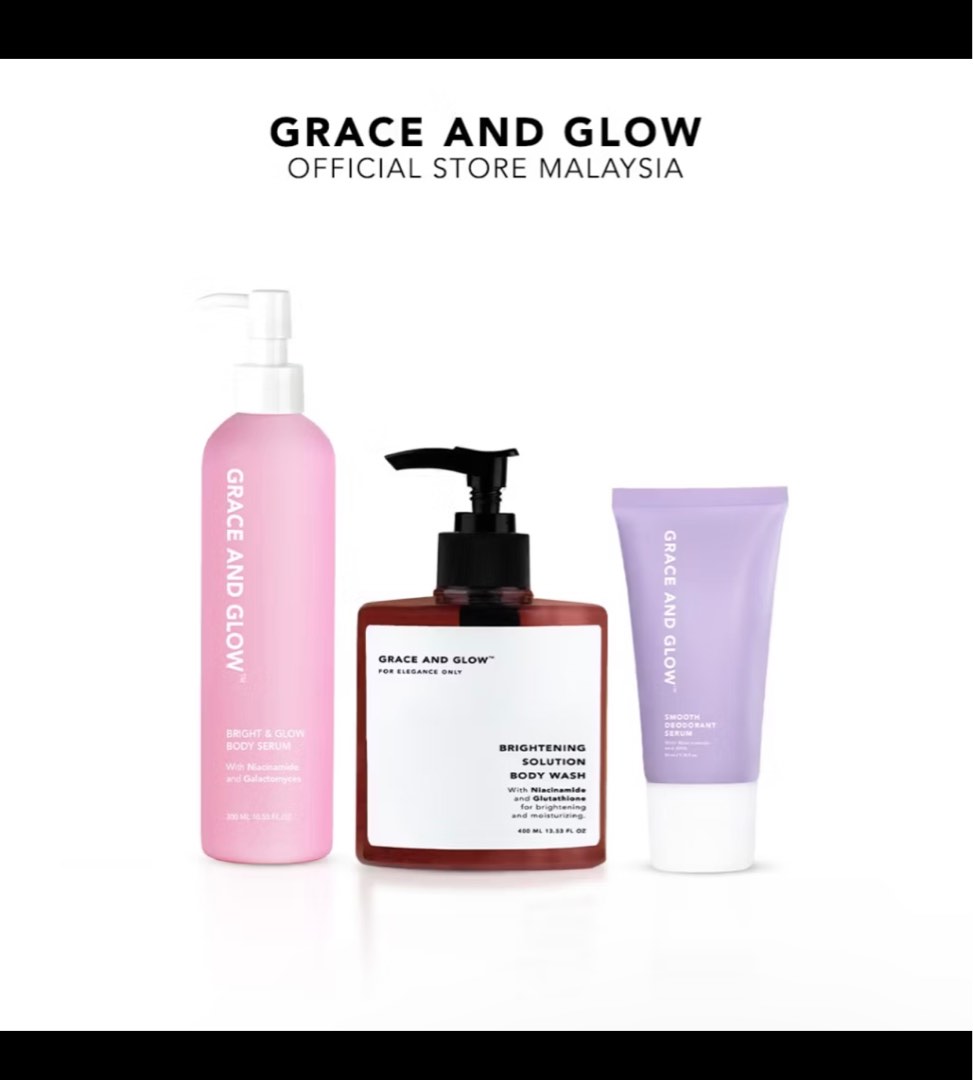 Grace And Glow 3in1 Bundle Brightening Solution Body Wash + Ultra ...