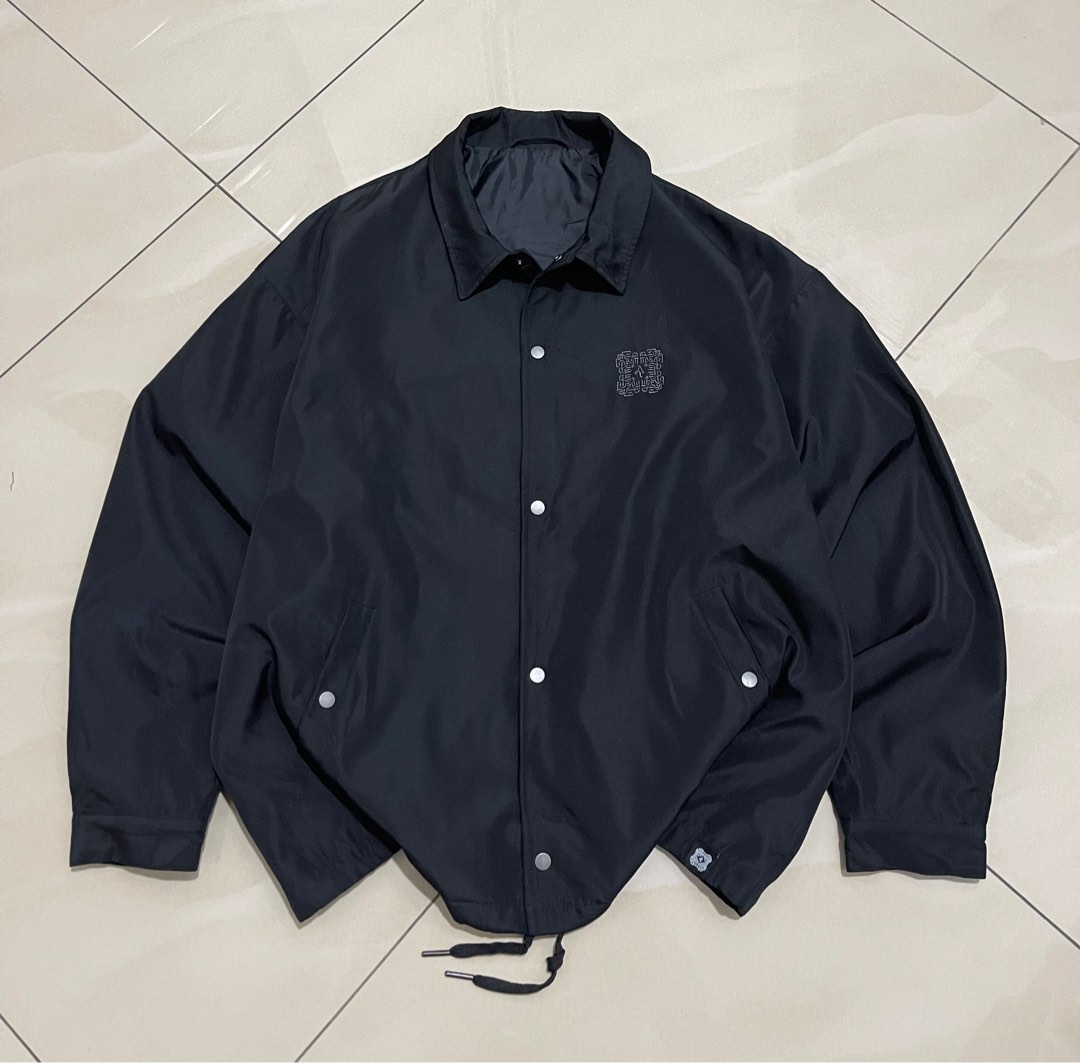 Gu Uniqlo windbreaker coach jacket backhit boxy baggy, Men's Fashion ...
