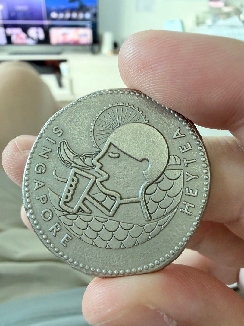 Heytea Singapore magnet Coin, Furniture & Home Living, Bathroom ...