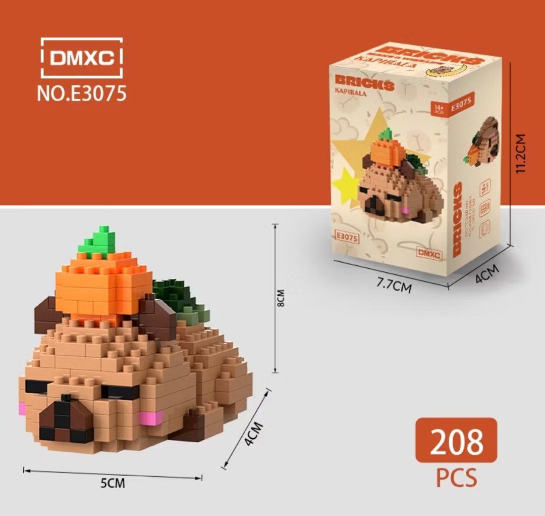 Infinity Capybara Micro Brick Model Kit DIY Nano Blocks for Display or ...