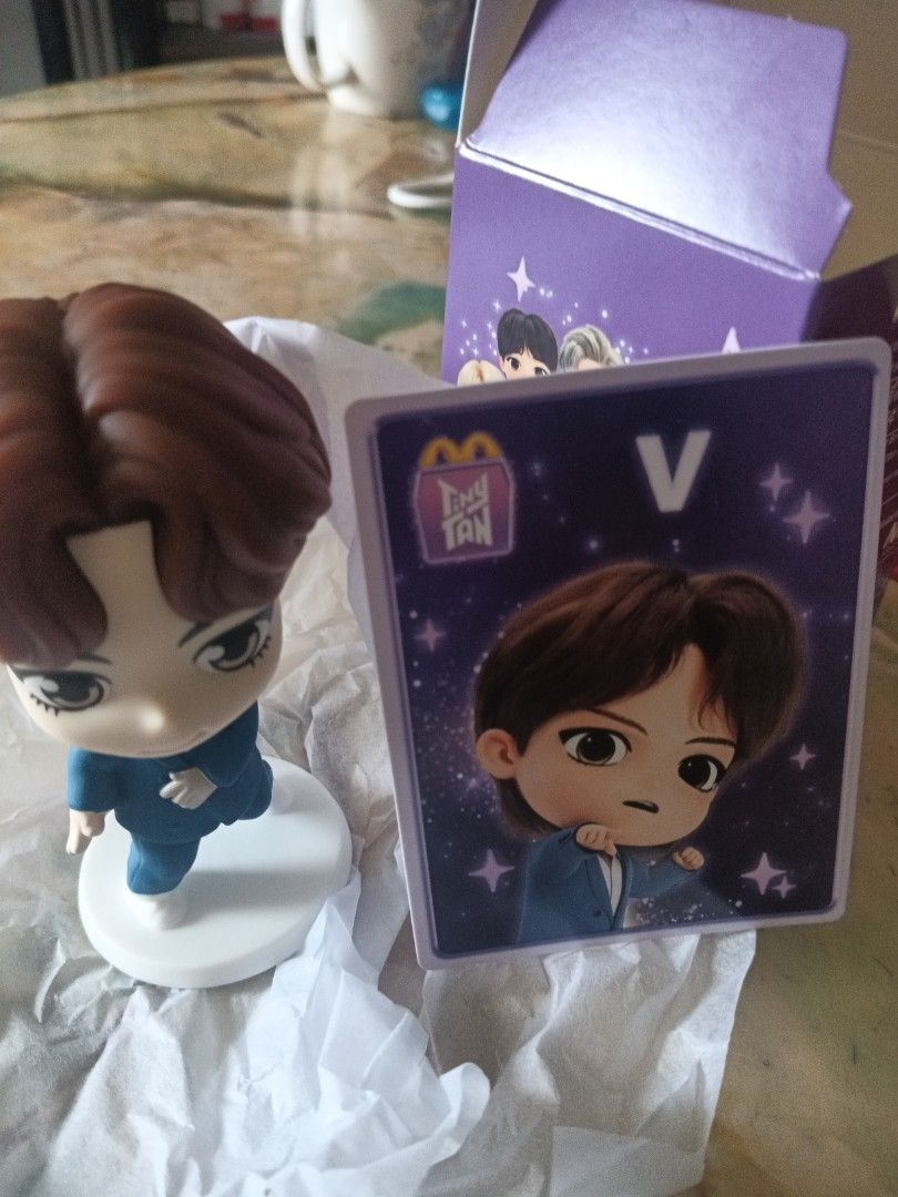 McDonalds BTS TinyTAN V Figure, Hobbies & Toys, Collectibles & Memorabilia, K-Wave on Carousell