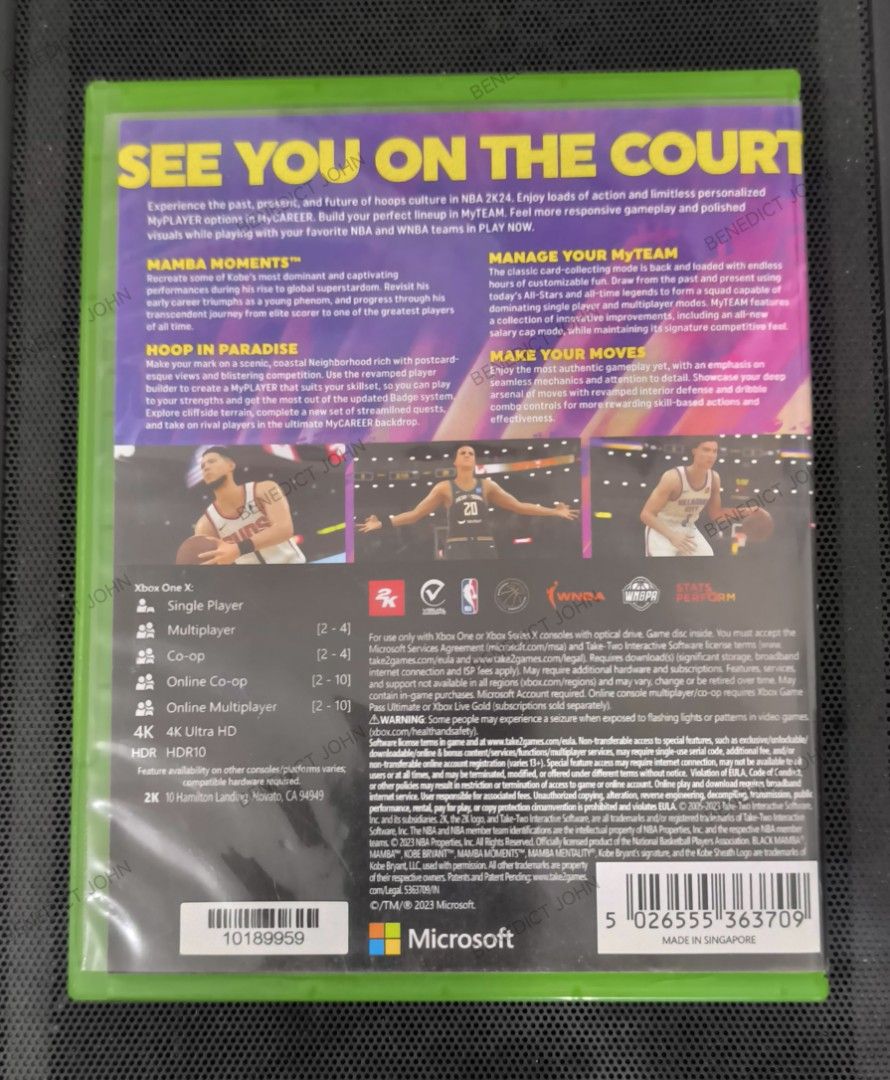 NBA 2K24 Xbox One Game for Sale or Swap, Video Gaming, Video Games ...