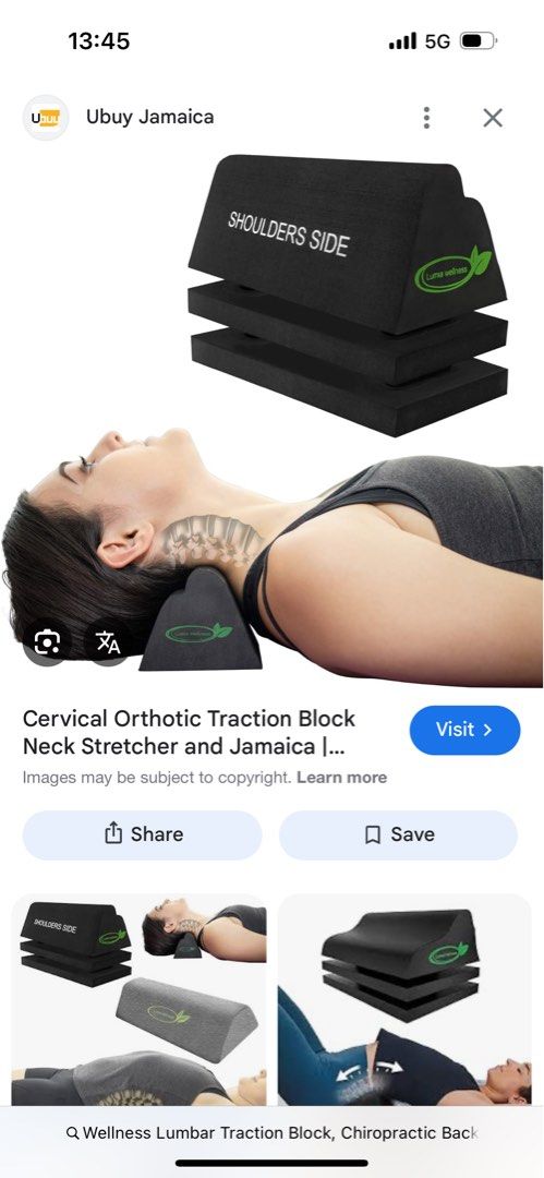 Neck and Lumbar Traction Block worth $80 Chiropractic Back Stretcher ...