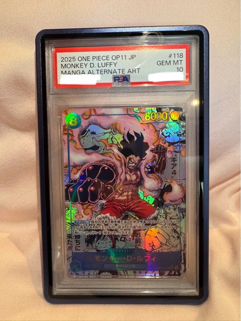 OP11-118 OP11 JP Monkey D. Luffy Manga Alternate Art PSA 10, Hobbies ...