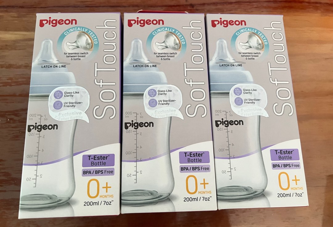 Pigeon Soft touch T-Ester Milk Bottle, Babies & Kids, Nursing & Feeding ...