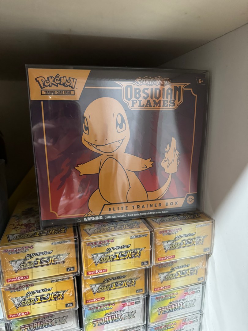 Pokemon Scarlet & Violet Obsidian Flames Elite Trainer Box, Hobbies ...