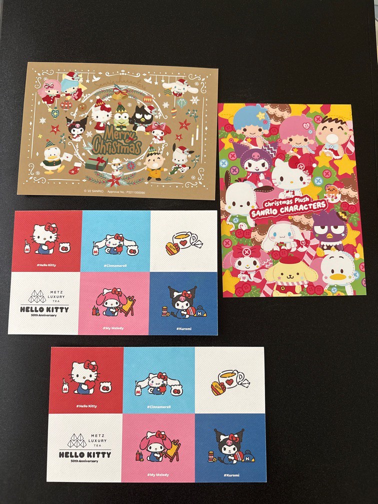 Sanrio characters postcard, 興趣及遊戲, 收藏品及紀念品, 明星周邊 - Carousell