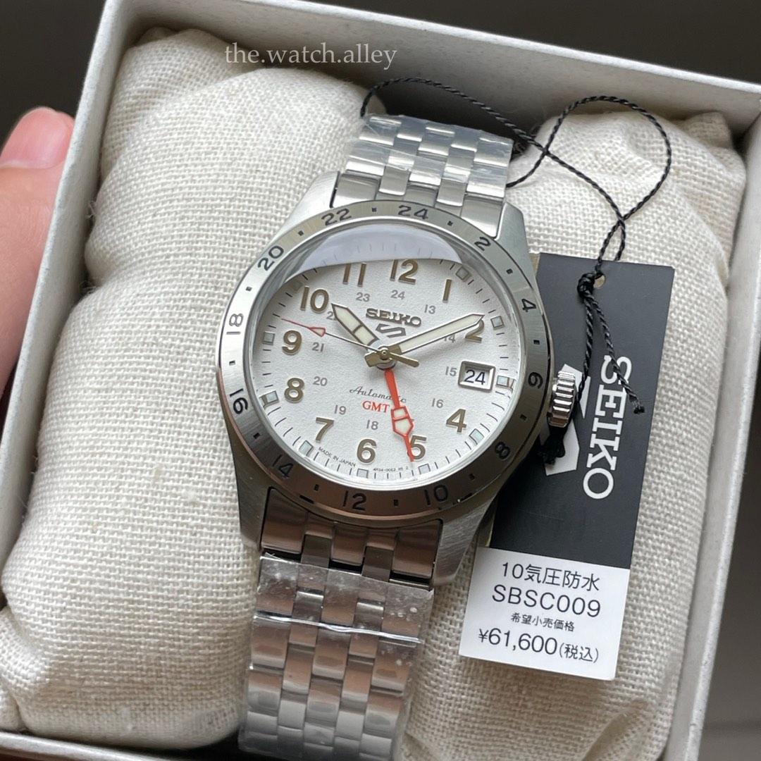 Seiko 5 - Field GMT “Explorer II” JDM - SBSC009 - White Polar, Luxury ...