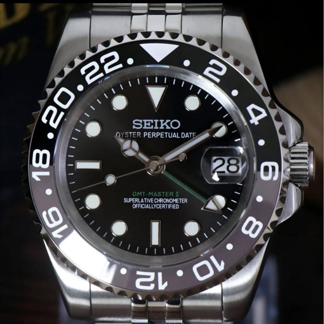 Seiko mod GMT Master style custom watch, Men's Fashion, Watches ...