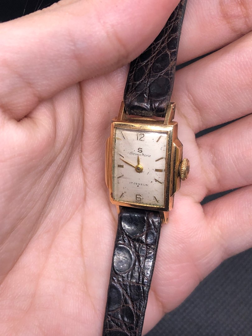 Seiko Tank Vintage Ladies Manual Winding Japan Watch, Women's Fashion ...