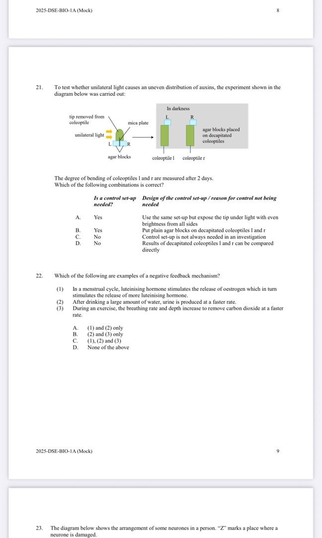 最新SPCC F6 Mock Phy Chem Bio Maths M2名校聖保羅男女中學高質中六模擬考試試卷 physics ...