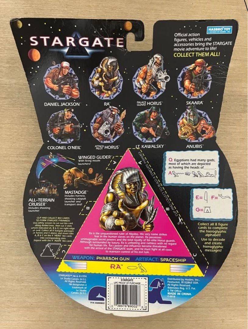 STARGATE MOVIE RA ACTION-FIGURE (Hasbro, 1994), Hobbies & Toys, Toys ...