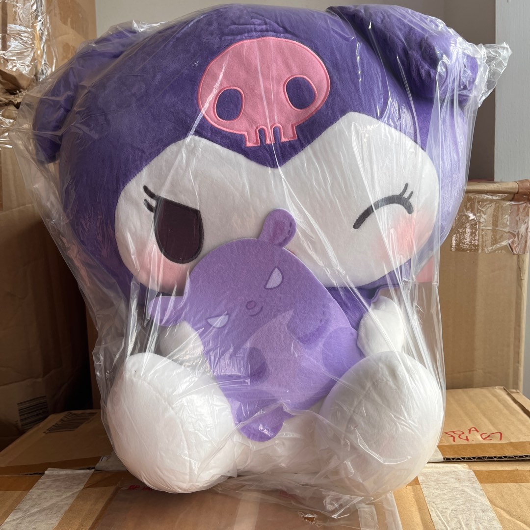 Super large Authentic Japan Super Large Kuromi Baku hugging plush soft ...