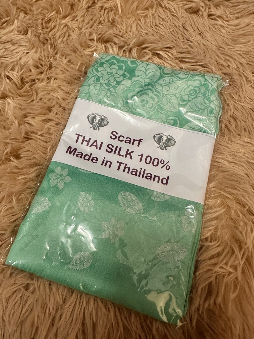 Thai Silk Scarf (Made In Thailand), Women's Fashion, Watches ...