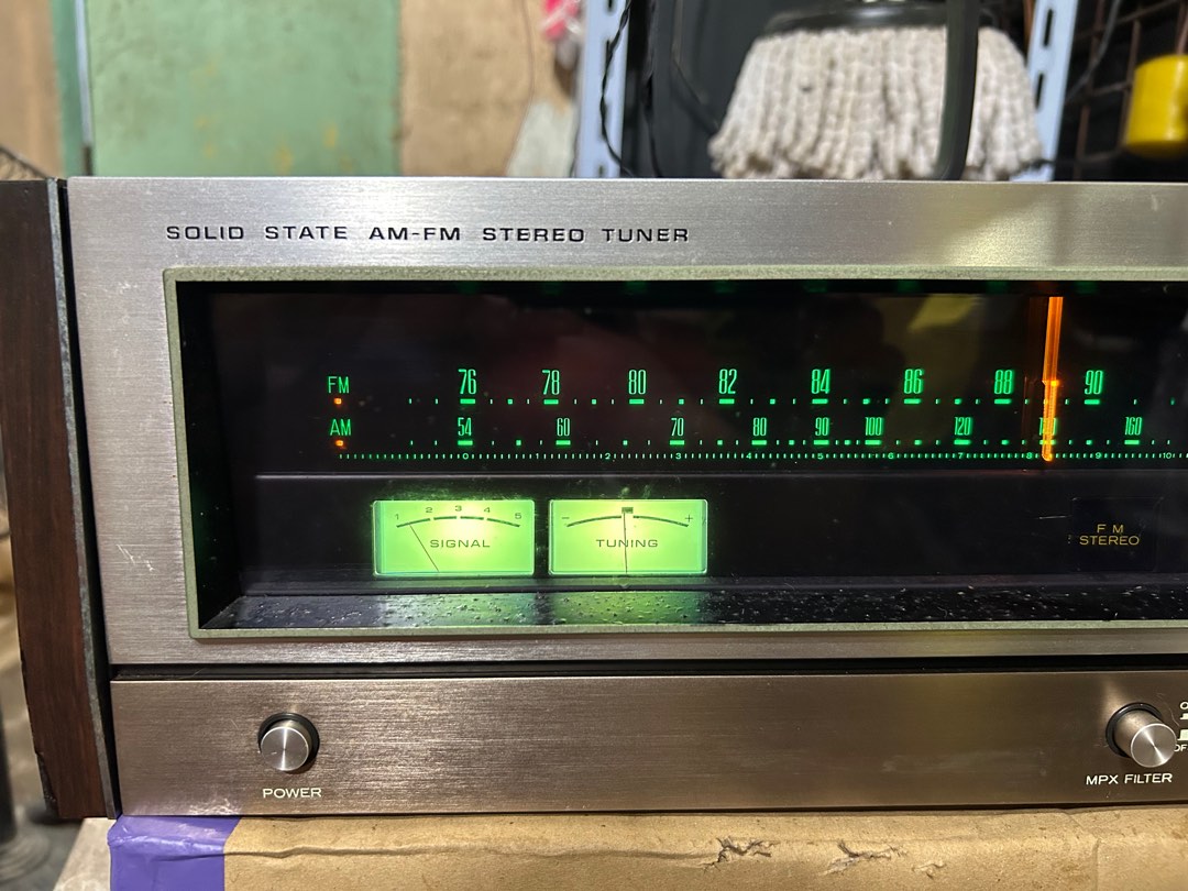 VINTAGE 1973 TRIO SOLID STATE AM-FM STEREO TUNER KT-4005 AC 110 VOLTS ...