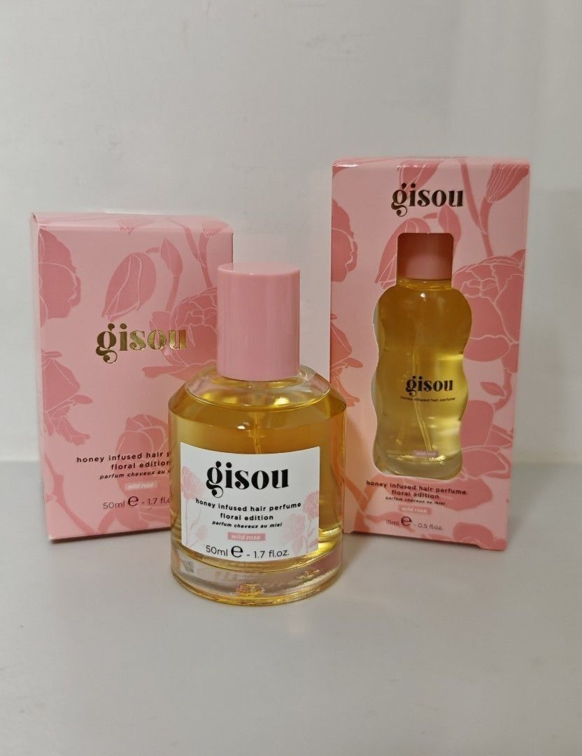 現貨 Gisou Wild Rose Honey Infused Hair Perfume 野玫瑰蜂蜜頭髮香水噴霧📌 full size 50ml $480/ 📌mini 15ml ...