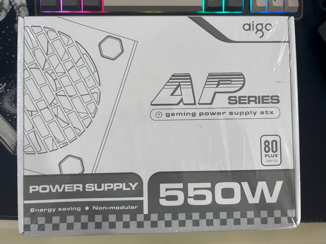 AIGO AP SERIES 550W 80PLUS Standard BLACK POWER SUPPLY PSU (AP550 ...