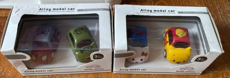 Alloy Model Car - Superhero & Cartoon Character Set, Hobbies & Toys ...