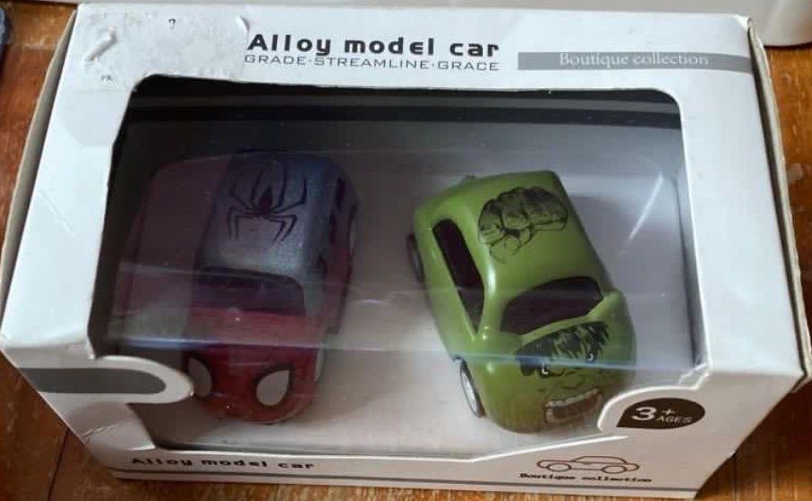 Alloy Model Car - Superhero & Cartoon Character Set, Hobbies & Toys ...